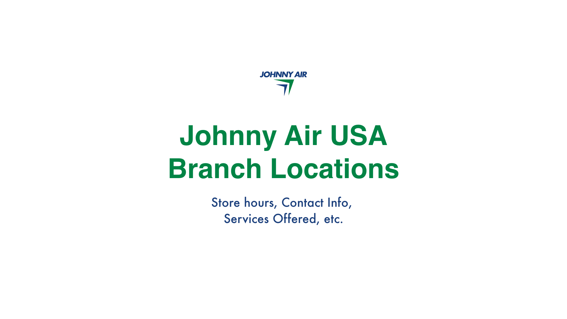 Johnny Air Cargo USA Store Locations with Map - LBC TRACKING